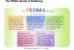 Using the PERMA Model (Positive Psychology) to create a happier life.